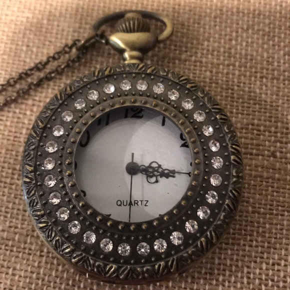 Jewelry | Antique Finish Clock Pendant | Poshmark